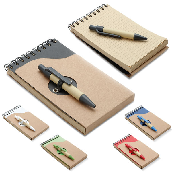 Carnet notes stylo | Objet publicitaire Gourde Mug Isotherme Goodies ...