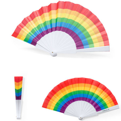 Éventail Fierté Arc en ciel | Objet publicitaire Gourde Mug Isotherme ...